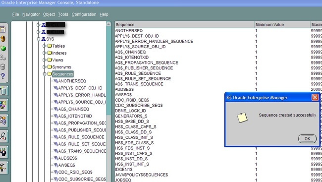 Oracle PL SQL Sequences