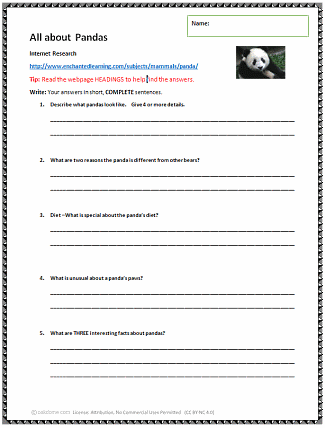 Download: Panda Research - 2nd Grade