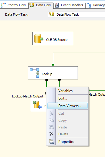 SSIS Lookup Task